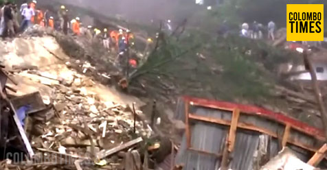 A temple collapses in India